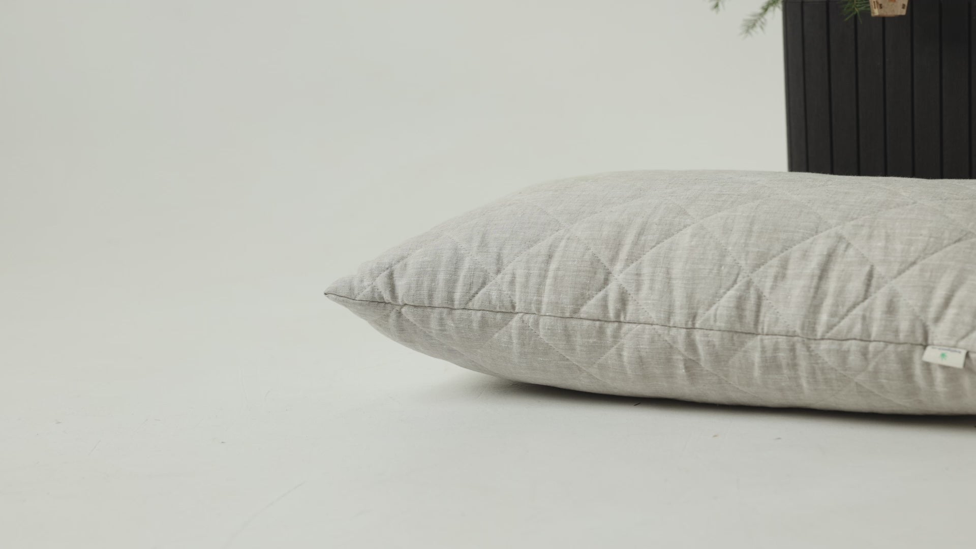 Hemp Linen Organic Pillow filled HEMP FIBER in linen fabric with regul ...
